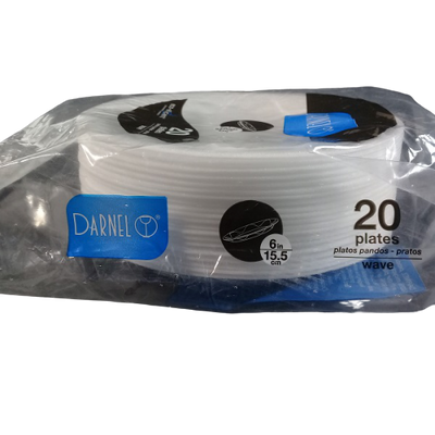 Platos Pandos Desechables Darnel X 20 Unds